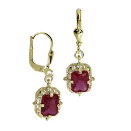 OSTSEE-SCHMUCK Damen Paar Ohrh&auml;nger "OSTSEE-SCHMUCK Ohrh&auml;nger Annerose 8x6 mm", 30x11mm, Gelbgold 333, gelb, Gelbgold 333, Ohrringe
