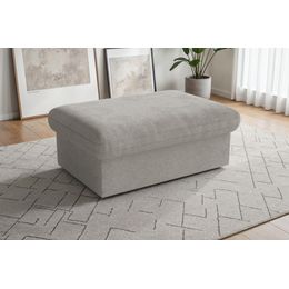 Sit & More Polsterhocker SIT & MORE, B:90cm H:43cm T:60cm, beige, 100% Polyester, Hocker, "Moreno, B: 90 cm", mit Stauraum, individuell kombinierbar