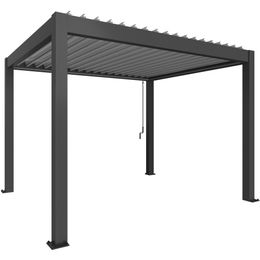Pergola BioHort, B:367,5cm T:312cm, grau, Garten, Pergolen, "3,5x3 m, verschiedene Farben", 367,5x312x264 cm, ausgezeichnet mit dem Red Dot Design
