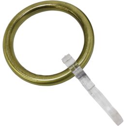 Gardinenring Gardinia, grau, Gardinenbefestigungen, Serie Gardinenstangen Set 1-Lauf Zylinder &Oslash; 20 mm