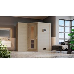 Karibu Sauna "Sanna 2", Saunaofen, integrierte Steuerung, 9 kW, beige, Saunen, Ofen 9 kW integr. Strg