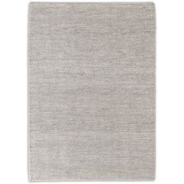 Sch&ouml;ner Wohnen Kollektion Wollteppich, B:170cm H:18mm L:240cm, grau, SCH&Ouml;NER WOHNEN-KOLLEKTION, Wolle, Teppiche, "Poppy 6024", hochwertiger Handweb, Wolle, Wohnzimmer, Sch&ouml;ner