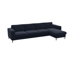 Ecksofa FLEXLUX, B:295cm H:85cm T:159cm, blau, Wohnzimmer, Sofas, "Fiore, super Sitzkomfort durch Kaltschaum im Sitz, L-Form", breite Armlehnen, F&uuml;&szlig;e
