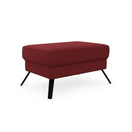 Sit & More Hocker SIT & MORE, B:89cm H:48cm T:59cm, rot, Wohnzimmer, Hocker, "Lindholm"