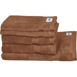 Sch&ouml;ner Wohnen Kollektion Handtuch Set, braun, SCH&Ouml;NER WOHNEN-KOLLEKTION, Frottier, Obermaterial: 100% Baumwolle, Handt&uuml;cher, "Cuddly", schnell trocknende Airtouch-Qualit&auml;t