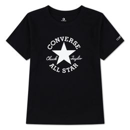 Converse Mädchen T-Shirt "CNVG DISSECTED CTP CLASSIC TEE", schwarz, Gr. 122, Obermaterial: 60% Baumwolle, 40% Polyester, Shirts