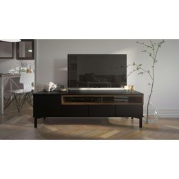 TV-Board Inosign, B:155,7cm H:48,2cm T:48,3cm, schwarz, Spanplatte, Sideboards, "Roomers TV-Board, TV-M&ouml;bel, TV-Unit, Media-M&ouml;bel, Sideboard",
