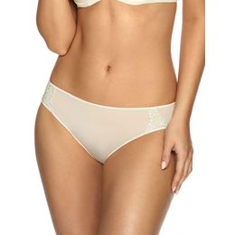 Viania Damen Slip "Damen Slip Carola", Gr. 44, beige, Stoff, Obermaterial: 84% Polyamid PA. 16% Elasthan EL., Unterhosen