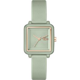 Lacoste Damen Quarzuhr "Lacoste.12.12 FLOW", gr&uuml;n, Armbanduhren, Armbanduhr, Damenuhr, analog, Silikonarmband