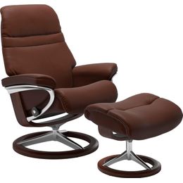 Relaxsessel stressless, B:83cm H:105cm T:74cm, braun, Leder BATICK: BATICK ist ein leicht korrigiertes, durchgef&auml;rbtes und genarbtes M&ouml;belleder, bei