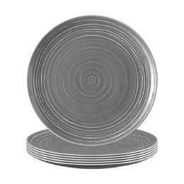 Seltmann Weiden Frühstücksteller "Frühstücksteller Terra ø 22,5 cm 6er Set", grau, Speiseteller