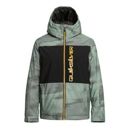 Quiksilver Jungen Snowboardjacke "Side Hit", grün, Gr. 10, 100% Polyester, Jacken