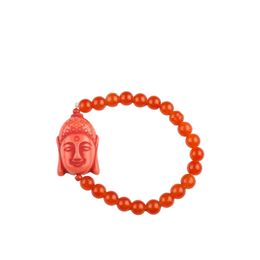 Damen Armband "Tibet", orange, Collezione Alessandro, Glas, Armbänder