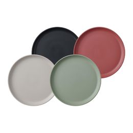 Mepal Fr&uuml;hst&uuml;cksteller "Fr&uuml;hst&uuml;cksteller Silueta &oslash; 23 cm 4er Set", L:23cm, bunt, Speiseteller