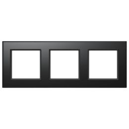 homematic IP Smart-Home-Zubeh&ouml;r "Glasrahmen &ndash; 3-fach", B:12,5cm H:5cm T:24cm, schwarz, Smart-Home-Stationen