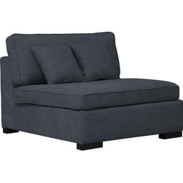 Sofa-Mittelelement Home Affaire, B:90cm H:86cm T:100cm, blau, Polsterelemente, "Skara", Modul zum eigenen Zusammenstellen, in vielen Bezugsqualitäten