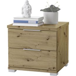 Nachtkommode Schlafkontor, B:46cm H:43cm T:42cm, braun, Holzwerkstoff, Sideboards, mit 2 Schubkästen