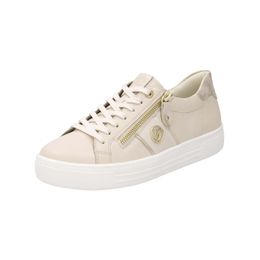 Remonte Damen Sneaker "Remonte Sneaker Leder", Gr. 39, beige, Leder, Schuhe