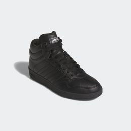 Mädchen Sneaker "HOOPS 4.0 MID", adidas Sportswear, Gr. 35,5, schwarz-weiß, Synthetik, Schuhe