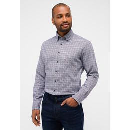 Eterna Herren Langarmhemd "MODERN FIT"weinrot, Gr. 44, Flanell, 52% cotton, 10% Schurwolle, 38% Lyocell, Hemden