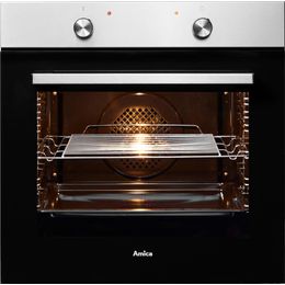 Amica Einbaubackofen "EBX 943 640 E", B:59,5cm H:59,5cm T:57,5cm, silber, Backöfen