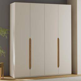 Drehtürenschrank FORTE, B:177,5cm H:210,5cm T:54,2cm, beige, FSC-zertifizierter Holzwerkstoff, Schränke, Höhe 2,10 mtr., stehende Montage, Grifflos