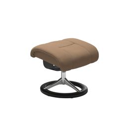 stressless "Reno" Set, Relaxsessel mit Hocker, mit Hocker, mit Signature Base, Gr&ouml;&szlig;e S, M & L, Gestell Schwarz