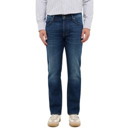 Mustang Herren Straight-Jeans "Herren Style Michigan Straight", blau, Gr. 33, unifarben, Denim/Jeans, 99% Baumwolle, 1% Elasthan, Jeans