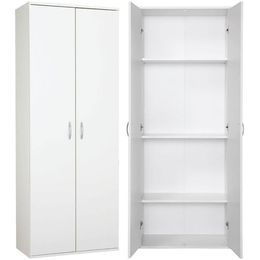 Mehrzweckschrank Procontour, B:64cm H:167cm T:33,7cm, wei&szlig;, Kunststoff, Spanplatte, K&uuml;che, Schr&auml;nke, "Schrank Clara TOPSELLER", H&ouml;he 167cm, mit