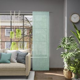 Neutex for you! Schiebegardine NEUTEX FOR YOU, B:60cm H:175cm, gr&uuml;n, Jacquard, Polyester, Wohnzimmer, Gardinen, "Libre-ECO", nach Ma&szlig;