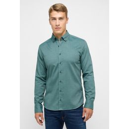 Eterna Herren Langarmhemd "SLIM FIT"jade, Gr. 38, Flanell, 52% cotton, 10% Schurwolle, 38% Lyocell, Hemden