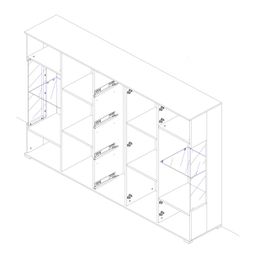 Highboard H&Ouml;LTKEMEYER, B:188cm H:133cm T:37cm, schwarz, Holzwerkstoff, Wohnzimmer, Sideboards, "STYLE", Breite 188 cm, ohne Beleuchtung