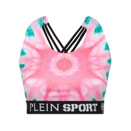 Plein Sport Damen Lauftop "Optical Flower"03, rose, pink, Gr. XS, Obermaterial: 90% Polyester, 10% Elasthan, Tops