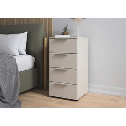 Kommode, B:40cm H:81cm T:42cm, beige, LeGer Home by Lena Gercke, Holzwerkstoff, Schlafzimmer, Sideboards, "Kommode Sideboard Schubladenkommode SERINA