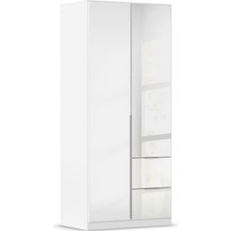 Drehtürenschrank Rauch, B:91cm H:210cm T:54cm, weiß, Holzwerkstoff, Schränke, "Kleiderschrank Kleiderschränke Schrank Garderobe AGORDO mit