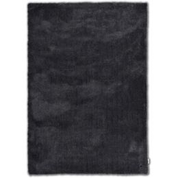 Hochflor-Teppich Tom Tailor HOME, B:160cm H:25mm L:230cm, grau, Polyester, Teppiche, "Shaggy Teppich Cozy", Uni Farben, auch in Pastell Farben, weich