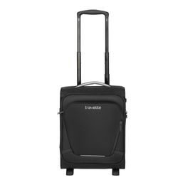 Travelite Handgepäck-Trolley "JETPACK Easy 2 Cabin, konzipiert für EasyJet, Vueling & Wizz", schwarz, Polyester, unifarben mit Farbeinsätzen, Koffer,