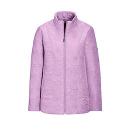 GOLDNER Damen Steppjacke "Kurzgröße Jacke mit floraler Steppung", lila, Gr. 21, Obermaterial: 100% Polyester PES., Jacken