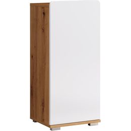 Unterschrank Welltime, B:37cm H:82cm T:31cm, wei&szlig;, FSC-zertifizierter Holzwerkstoff, Badezimmer, Schr&auml;nke, "Coria", Griffloser Standschrank -