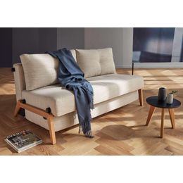 INNOVATION LIVING "Cubed Klappsofa, hochwertige Schlaffunktion, Design und extra Komfort" Frontauszug, sehr platzsparend, abgewinkelt Sitzen,