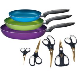 King Pfannen-Set, Ø 28cm, bunt, Pfannen, Induktion, Keramikbeschichtung