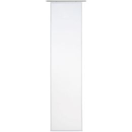 G&ouml;zze Schiebegardine G&Ouml;ZZE, B:60cm H:245cm, wei&szlig;, Voile, Polyester, Wohnzimmer, Gardinen, "Sambia Schiebevorhang", HxB: 245x60, Voil&eacute; Uni, inklusive