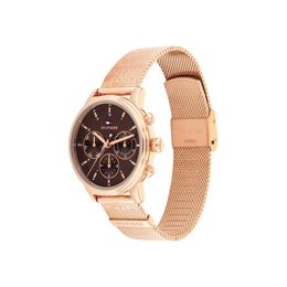 Tommy Hilfiger Damen Multifunktionsuhr "BLAKE", braun, Armbanduhren, Quarzuhr, Armbanduhr, Damenuhr, Edelstahlarmband, analog