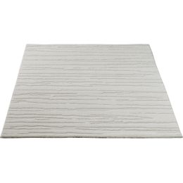 Teppich MERINOS, B:80cm H:16mm L:300cm, beige, Polypropylen, Ankleidezimmer, Teppiche, "Elio 2", moderner Kurzflor Teppich mit Hoch-Tief-Effekt, 3D