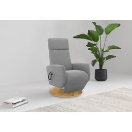 TV-Sessel Home Affaire, B:71cm H:110cm T:82cm, grau, 100% Polyester, Sessel, "Rochelle, inkl. Kopfteilverstellung & 360 Drehfunktion", TV-Sessel mit