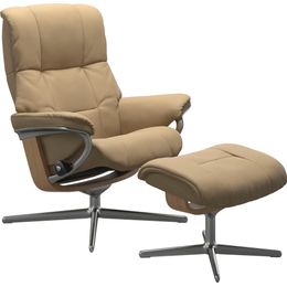 stressless "Mayfair" Set, Relaxsessel mit Hocker, mit Hocker, mit Cross Base, Gr&ouml;&szlig;e S, M & L, Holzakzent Eiche
