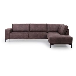Ecksofa OTTO HOME, B:289cm H:85cm T:210cm, braun, Struktur weich (100% Polyester);Luxus-Microfaser (100% Polyester);Webstoff (100% Polyester),