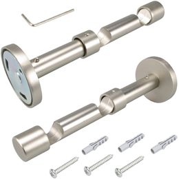 Doppeltr&auml;ger Liedeco, &Oslash;:1,6cm, silber, Gardinenstangenhalterungen, f&uuml;r Gardinenstangen &Oslash; 16 mm