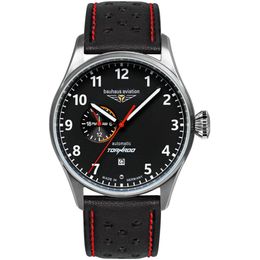 BAUHAUS Herren Automatikuhr "Tornado", schwarz, Armbanduhren, Armbanduhr, Herrenuhr, Made in Germany, Mechanische Uhr, analog, Tag