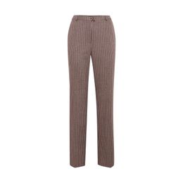 GOLDNER Damen Stoffhose "Karohose Anna"braun, Gr. 54, Obermaterial: 54% Polyester PES. 45% Wolle WO. 1% Elasthan EL., Hosen